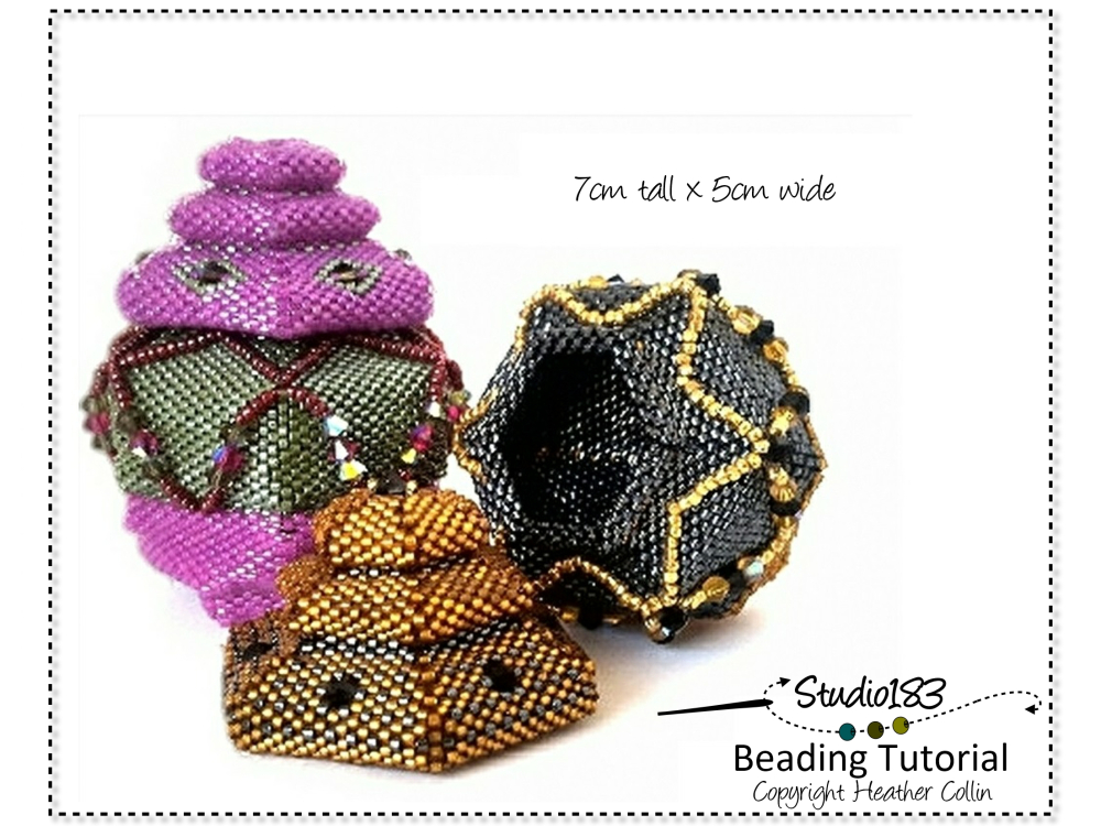 Peyote Stitch Beading Pattern Geometric Box Tutorial- BUDDAH BOX ...